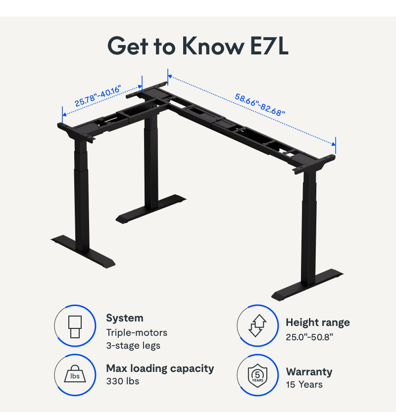 Pro L-Shaped Standing Desk E7L｜Flexispot | Flexispot